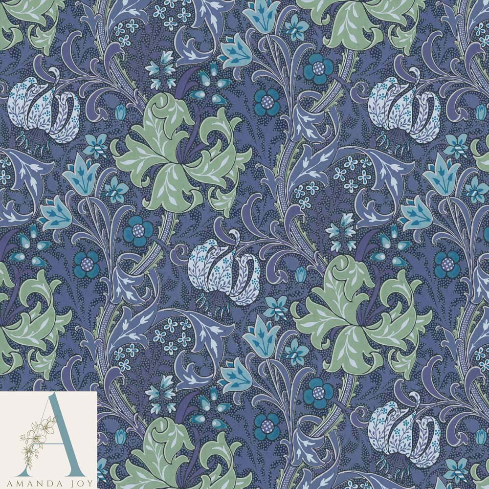 The Golden Lily Blue & Green – Amanda Joy Designs